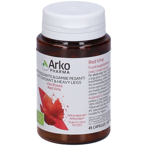 Arkopharma Arkocapsule Vite Rossa 45 Pz Redcare
