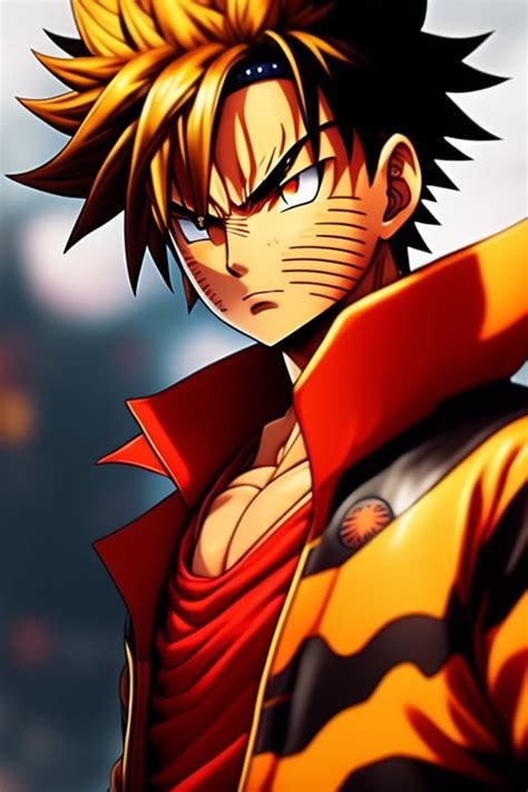 Goku Luffy Naruto Ichigo Natsu Fusion