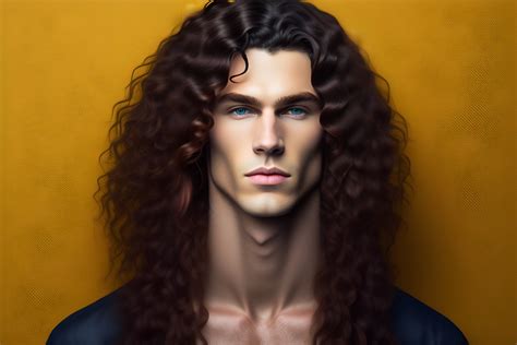 Lexica Man With Long Curly Hair Eugenia Narsia Pixel Art Good Definition