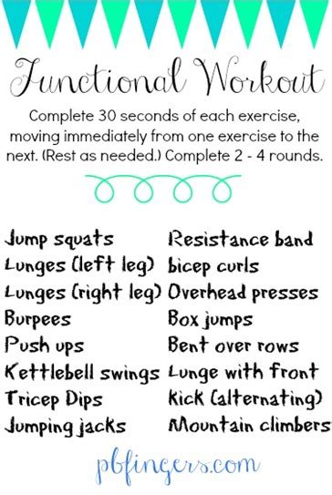 Printable Functional Training Exercises Pdf