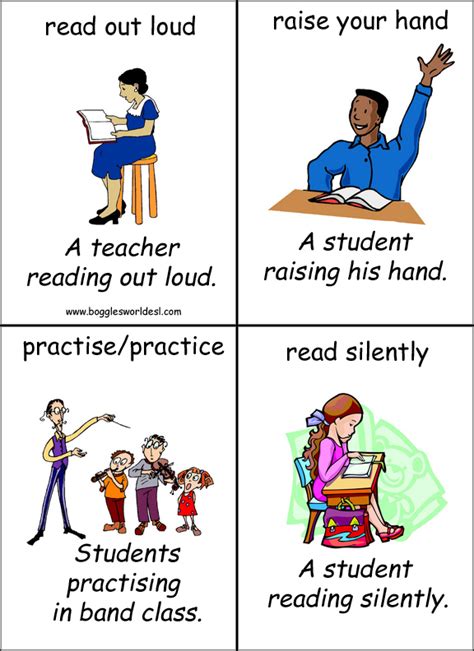 Classroom English Flashcards