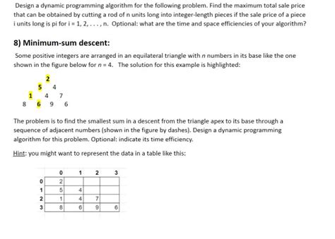 Solved Design A Dynamic Programming Algorithm Fo SolutionInn