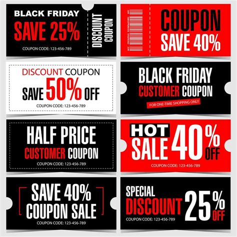 Set Of Vector Coupons Vouchers And Certificates For Discount Special