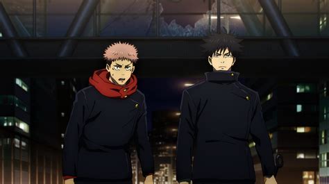 Wallpaper Jujutsu Kaisen Megumi Fushiguro Yuji Itadori Spiky Hair