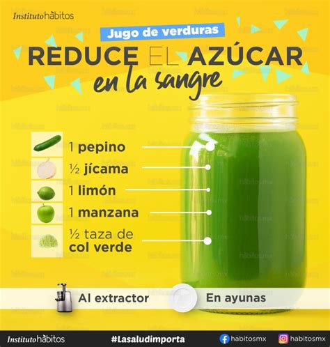 Jugo de verduras REDUCE el AZÚCAR en la sangre Hábitos Health Coaching