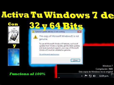 Cómo activar Windows 7 Ultimate de 32 bits y 64 bits YouTube