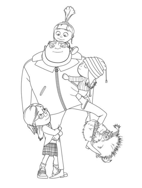 Dibujos Para Colorear Gru Mi Villano Favorito Imprimible Gratis