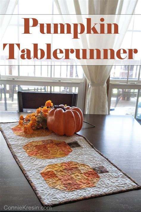 Pumpkin Quilt Block And Table Runner Tutorial Freemotion By The River