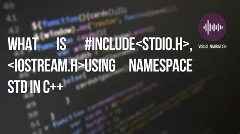 C Iostream H Stdio H And Using Namespace Std Youtube