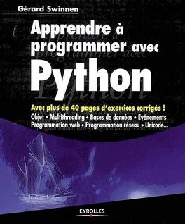 Apprendre Programmer Avec Python Cours Et Exercices Livre De