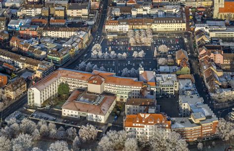 Luftaufnahme Hamm Winterluftbild Klinikgelände des Krankenhauses St