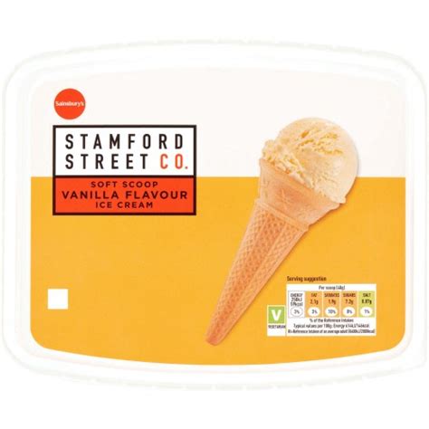 Stamford Street Co Soft Scoop Vanilla Flavour Ice Cream 2 Litre