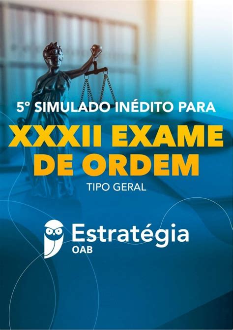 PDF 5º Simulado XXXII Exame de Ordem Tipo Geral 13 02 2021 5º