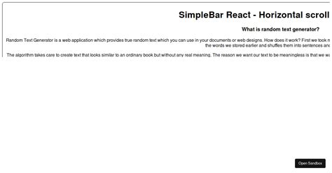 React Simple Bar Vertical And Horizontal Scroll Codesandbox