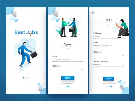 Conjunto De Ui Ux Gui Pantallas Mejor Trabajos Aplicaci N Modelo
