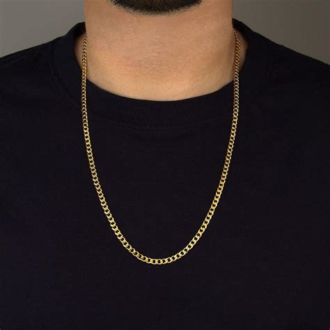 Corrente Grumet 5mm Fecho Duplo 36g Banhada A Ouro 18k YAwoman