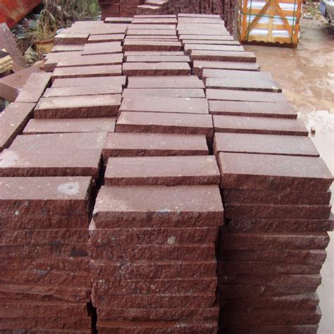 Supply G666 Flamed Natural Stone Red Porphyry Stair Treads Wholesale