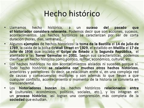 Distinciones entre Datos Hechos y Procesos históricos ppt descargar