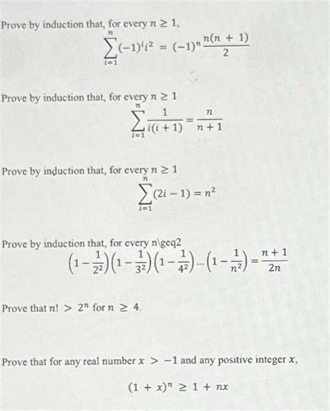 Solved Prove By Induction That For Every N Chegg