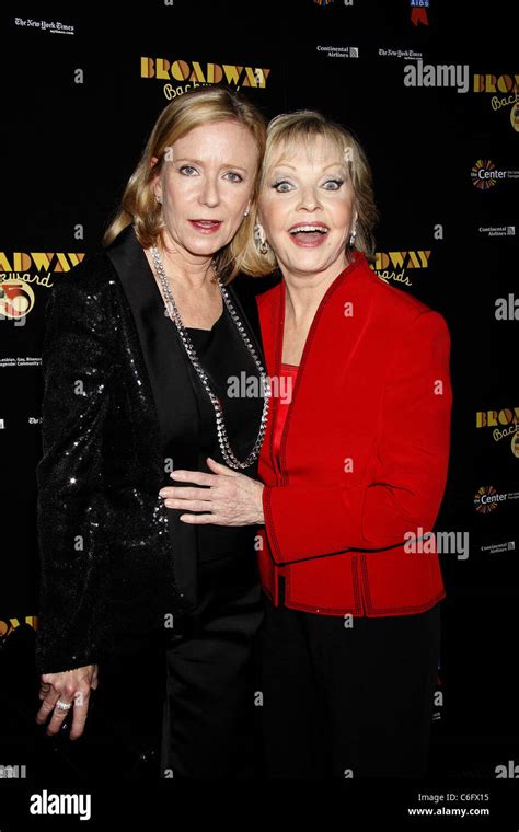 Eve Plumb And Florence Henderson From The Brady Bunch Post Show Photo Call For Broadway