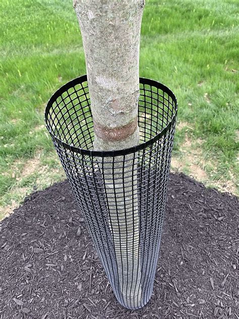Rigid Plastic Mesh Tree Bark Guard Protector 48 Tall X 4 Diameter 5