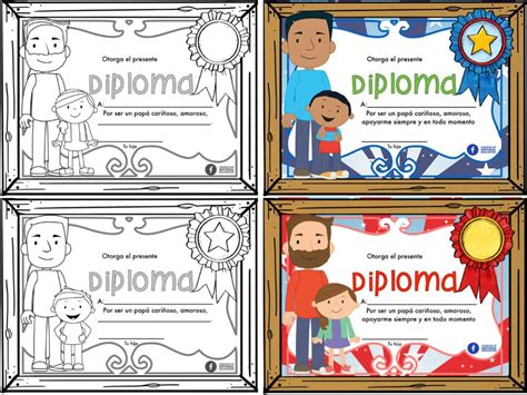 Fabulosos Diplomas Para Premiar Y Reconocer La Labor De Pap En El D A