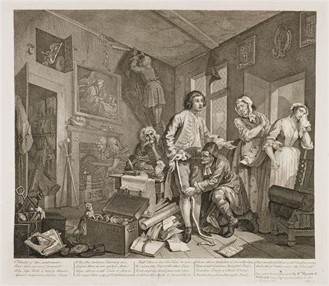 William Hogarth The Rake S Progress Anglais