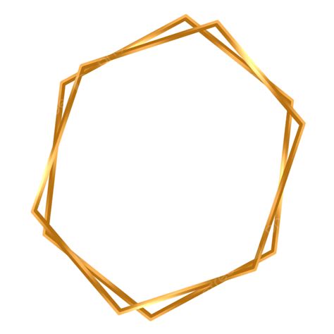 Aesthetic Golden Frame For Decoration Frames Golden Beautiful PNG