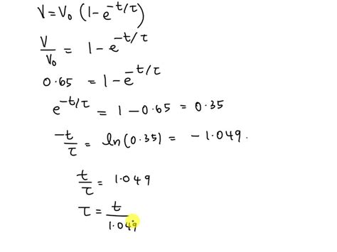 Solved A Capacitor In A Single Loop Rc Circuit Is Charged To Of