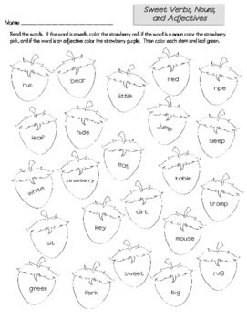 Adjectives Worksheets Coloring