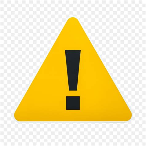 Caution Sign Png Sticker Transparent Premium Png Rawpixel