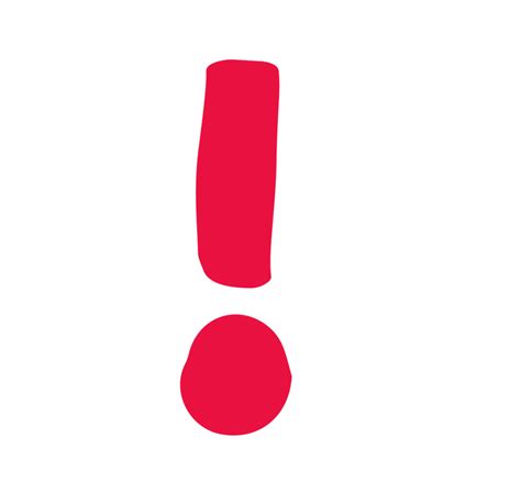 Red Exclamation Mark PNG Pic PNG Mart