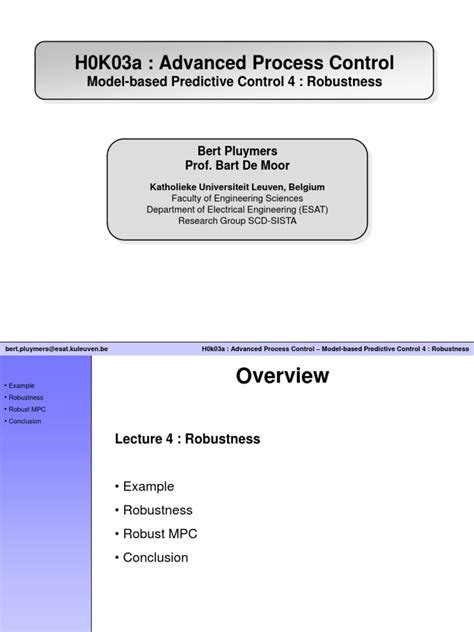 h0k03a advanced process control model based predictive control 4 robustness pdf