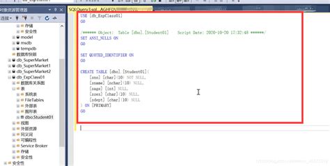 sqlserver2019新建的表怎么找到？如何查看新建表的脚本？ 我在sql中创建的这个表 我在那里可以打开看见 csdn博客