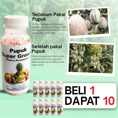 Jual Pupuk Super Growt Beli 1 Dapat 10 PANEN JADI MELIMPAH Pupuk