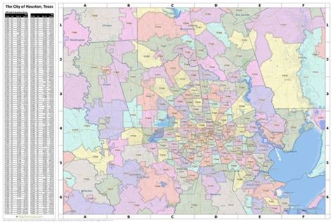 Greater Houston ZIP Code And County Zip Code Map Coding Map
