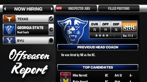 Season 4 Offseason Report EA College Football 25 Revamped Coach Mode