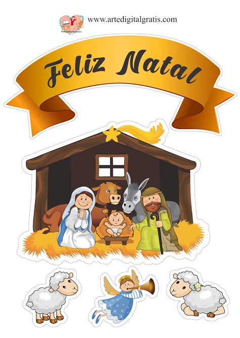 Topos De Bolo Natalinos Para Imprimir Arte Digital Gr Tis