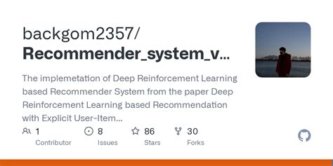 github backgom2357 recommender system via deep rl the implemetation of deep reinforcement