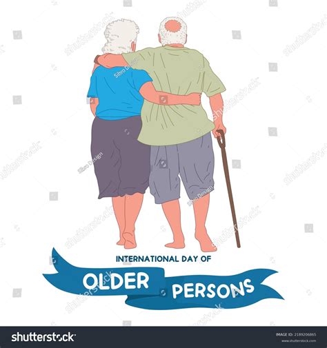 Illustration International Day Older Persons Vector Stock Vector