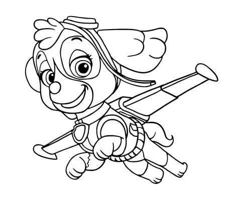 Paw Patrol Skye Coloring Pages