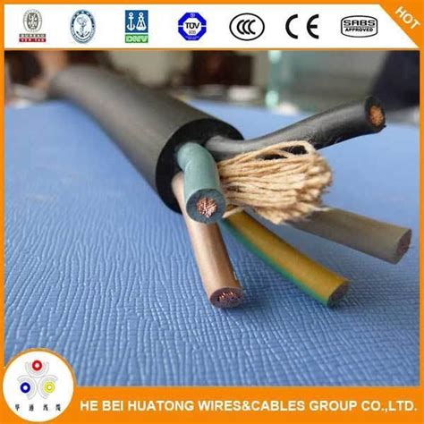 Low Voltage 2 Core 3 Core 1 5mm2 2 5mm2 Rubber Insulated Flexible Wire