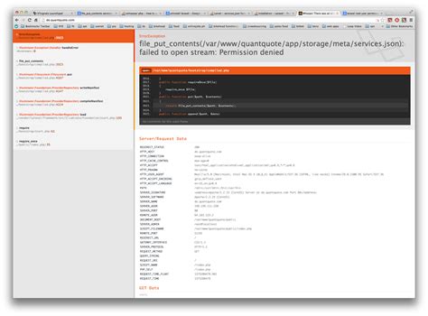Services Json Failed To Open Stream Permission Denied In Laravel 4