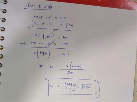 URE 2 M M 3 A Bullet Of Mass M Moving With Velocity Strikes