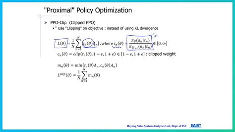 강화학습 2 proximal policy optimization ppo algorithm edwith