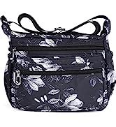 NOTAG Sac Bandoulière Femme Multi Poches Casual Sac à Main en Nylon