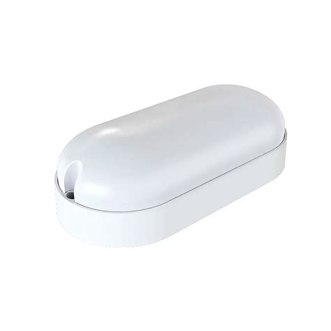 Luminária Led Tartaruga Branca 12W Bivolt Luz Amarela IP65 Gaya