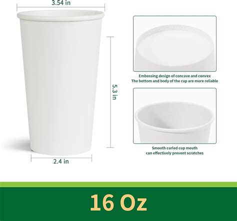 RACETOP Tazas de café desechables con tapas de 16 onzas paquete de 100