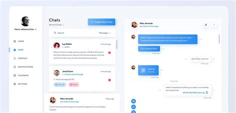 Chat Dashboard Figma Freebie Uxcrush