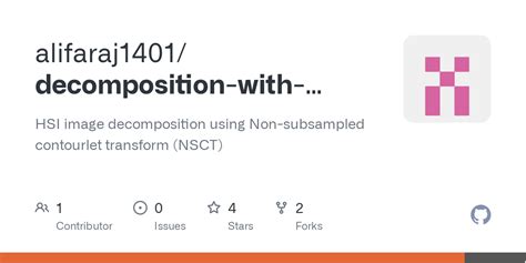 github alifaraj1401 decomposition with nsct hsi image decomposition using non subsampled